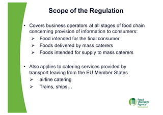EU Food Regulations Food Allergen Labelling | PDF