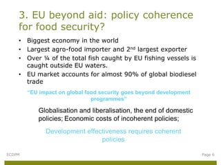 EU and global food security: Donor or competitor? | PPT