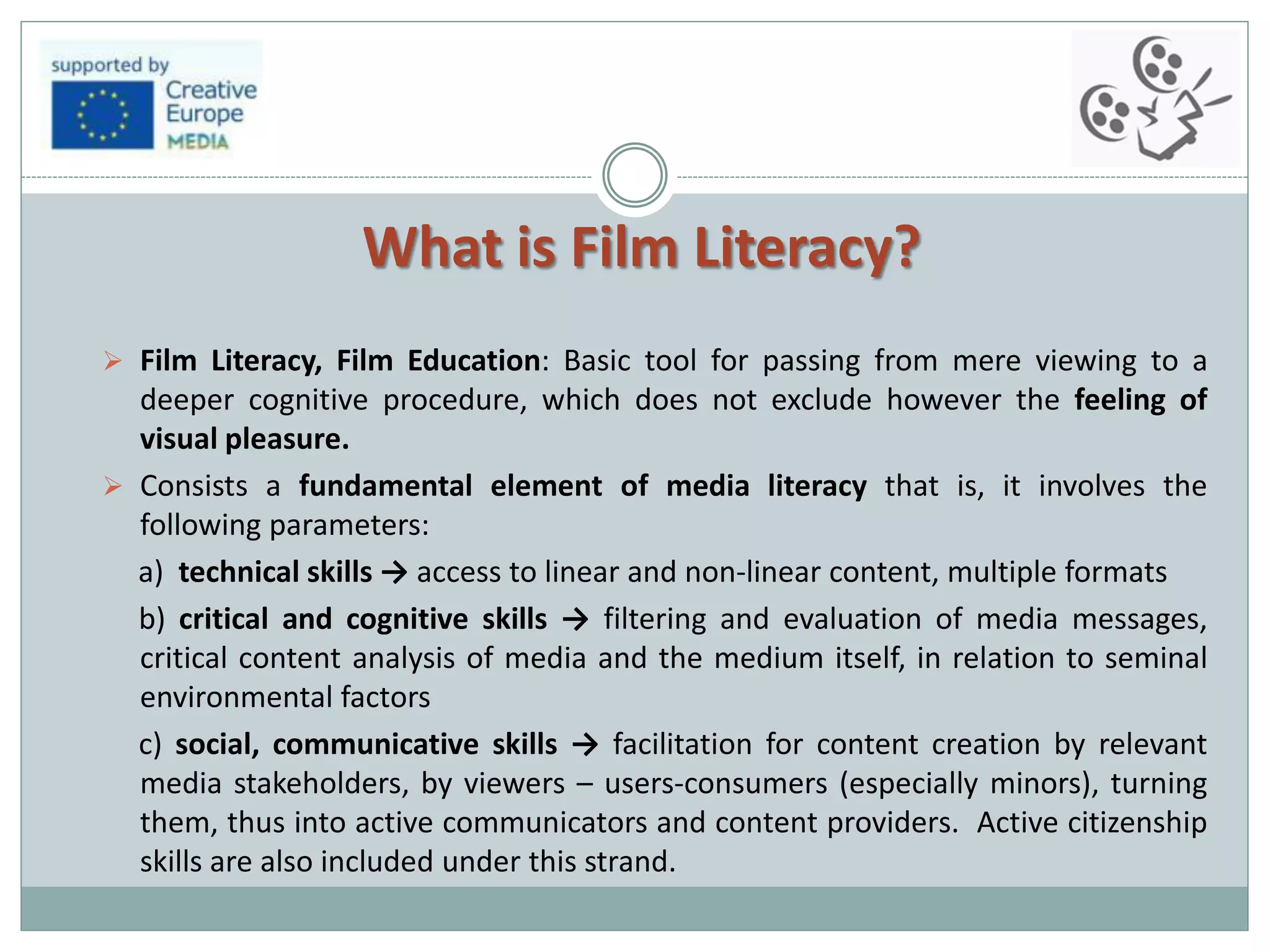 Key Critical Approaches on Film Literacy | PDF