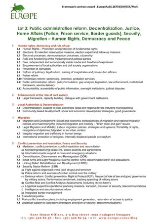 Framework contract award | PDF