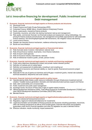 Framework contract award | PDF