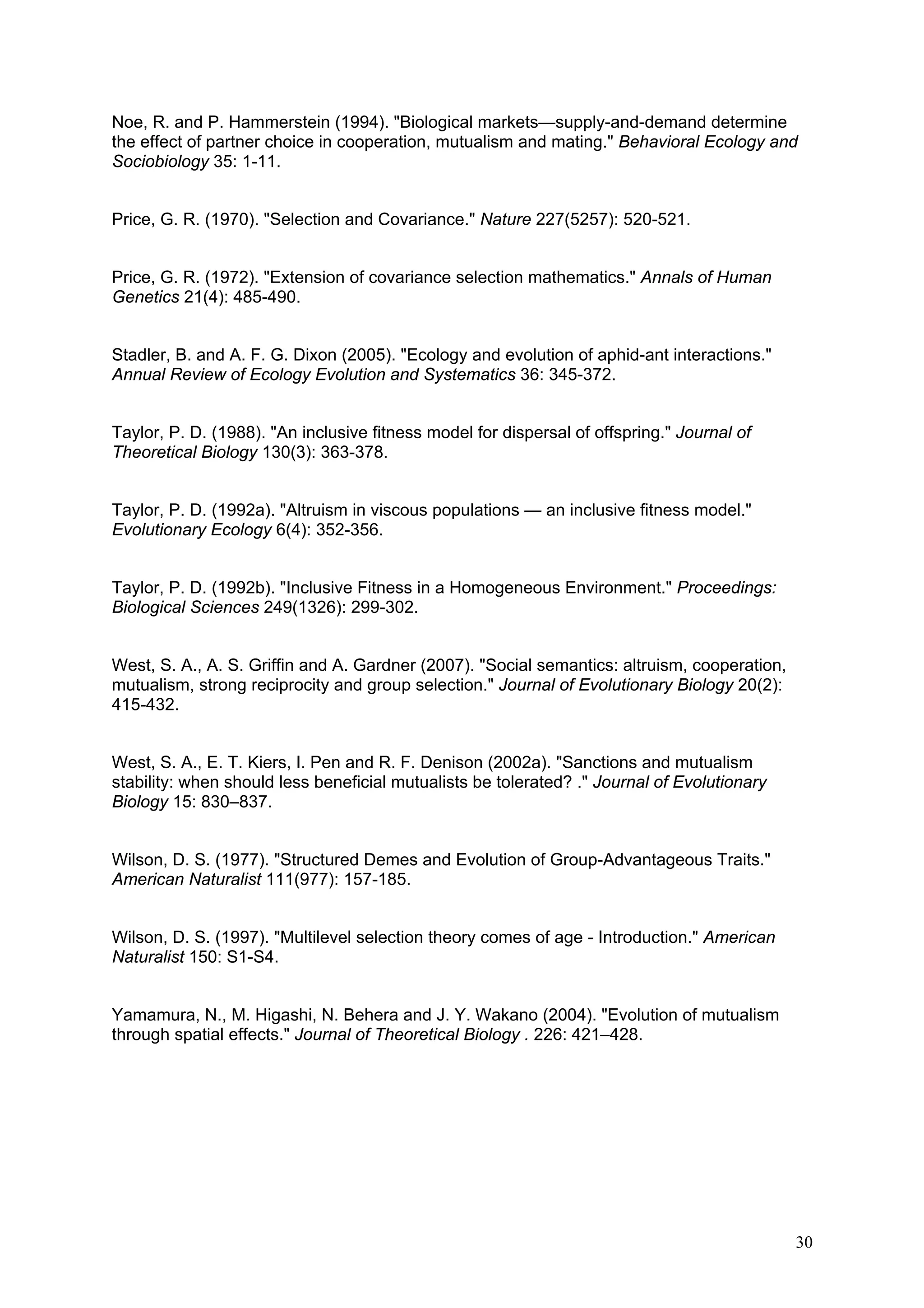The Evolution of Mutualism | PDF