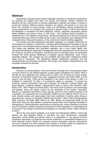 The Evolution of Mutualism | PDF