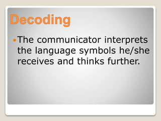 Eugene whites-oral-stages-of-communication | PPT