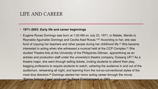 Eugene Domingo Biography, Early Life, Early Career.pptx