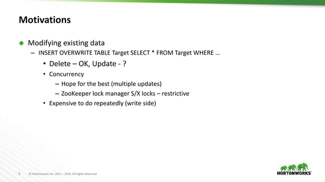 Transactional Sql In Apache Hive Ppt