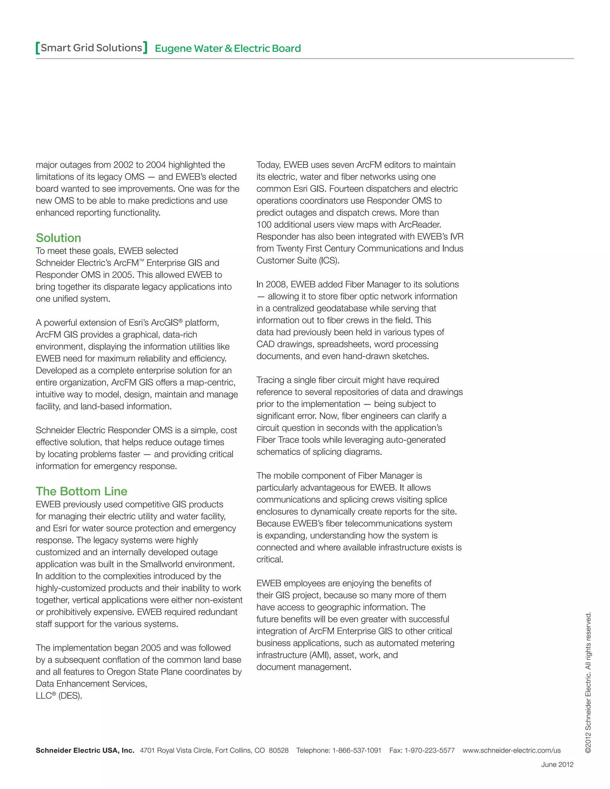 [Case study] Eugene Water & Electric Board: Bringing together disparate legacy applications into ...