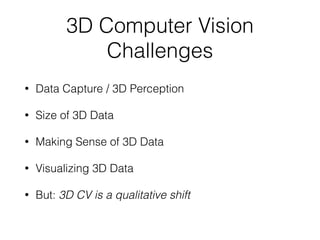 Data Challenges with 3D Computer Vision | PPT