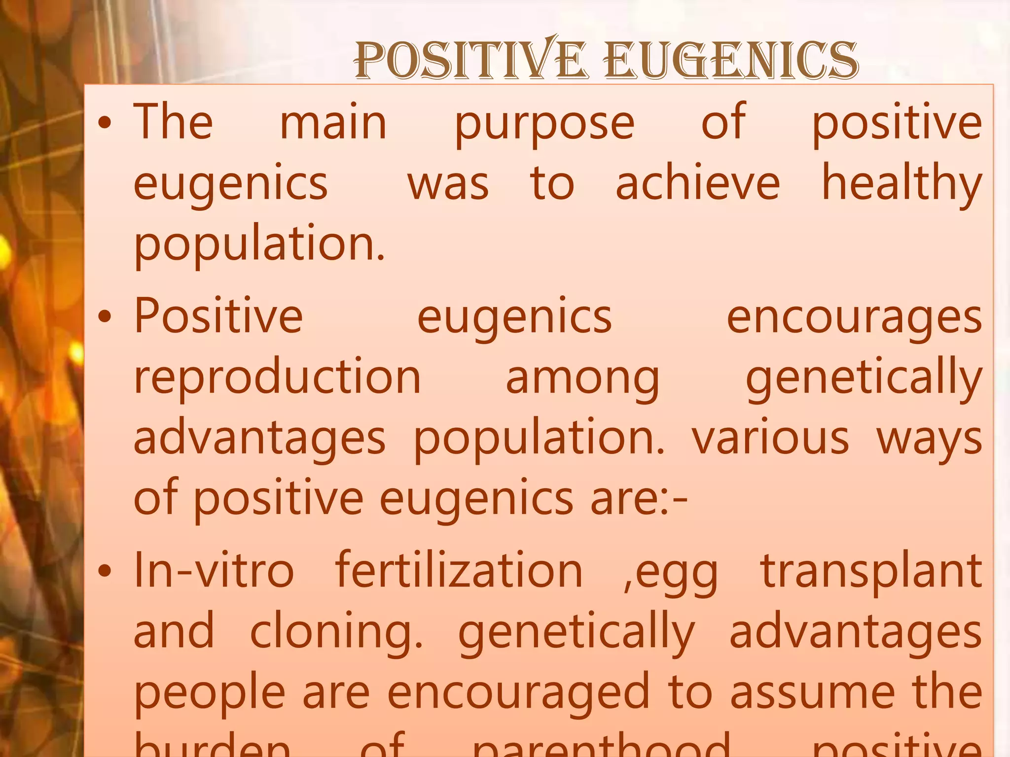 Unit-II: Eugenics | PDF