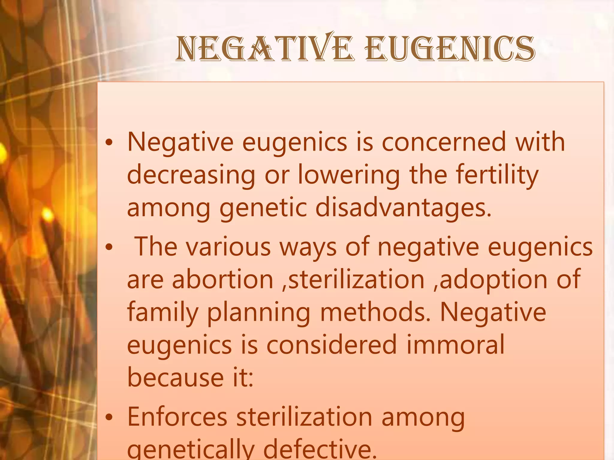 Unit-II: Eugenics | PDF
