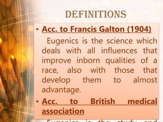 Unit-II: Eugenics | PDF