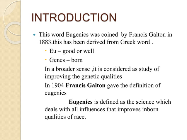 Eugenics | PPTX | Pregnancy | Reproductive Health