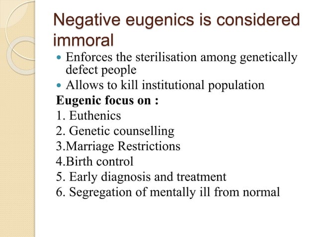 Eugenics | PPTX | Pregnancy | Reproductive Health