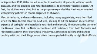 Eugenics Under Jim Crow America and Nazi Germany: Sterilization ...