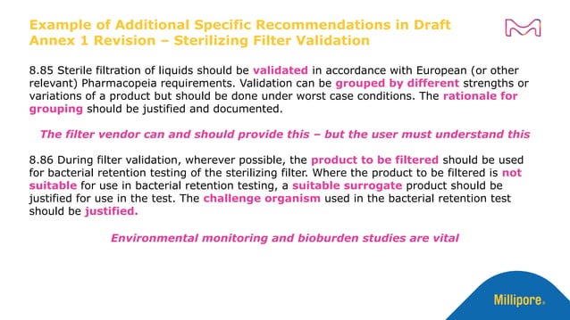 EU GMP Annex 1 – Implications on Filtration and Single Use Technology by Somasudaram and Simone ...