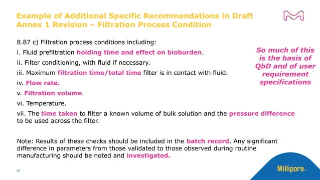 EU GMP Annex 1 – Implications on Filtration and Single Use Technology by Somasudaram and Simone ...