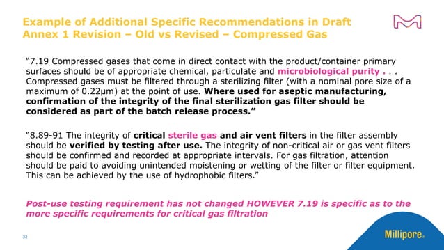 EU GMP Annex 1 – Implications on Filtration and Single Use Technology by Somasudaram and Simone ...