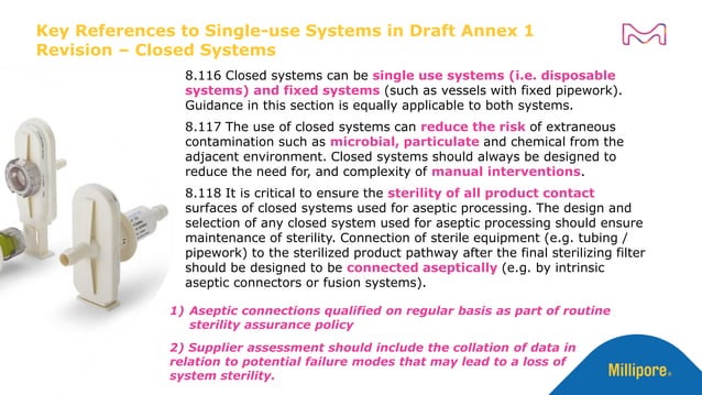 EU GMP Annex 1 – Implications on Filtration and Single Use Technology by Somasudaram and Simone ...