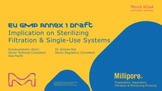 EU GMP Annex 1 – Implications on Filtration and Single Use Technology ...