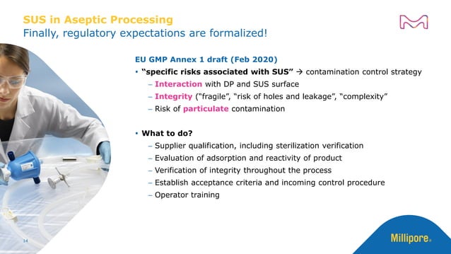 EU GMP Annex 1 – Implications on Filtration and Single Use Technology by Somasudaram and Simone ...