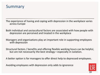 Context of depression and employment | PDF