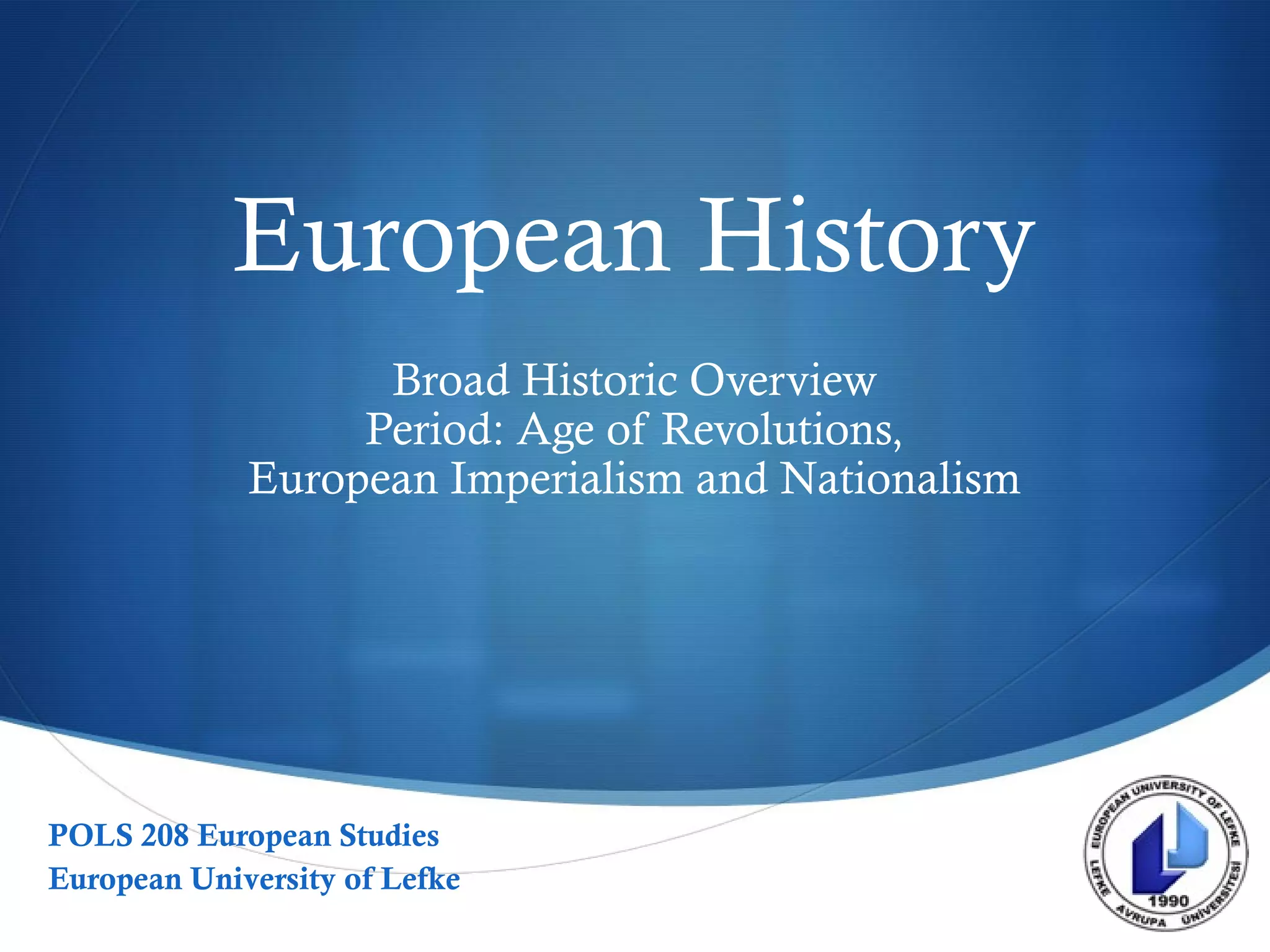 European History: Part II | PPT