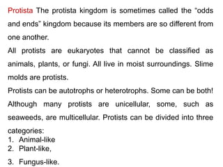 Eukarotes Classification .pptx microbiology | PPT