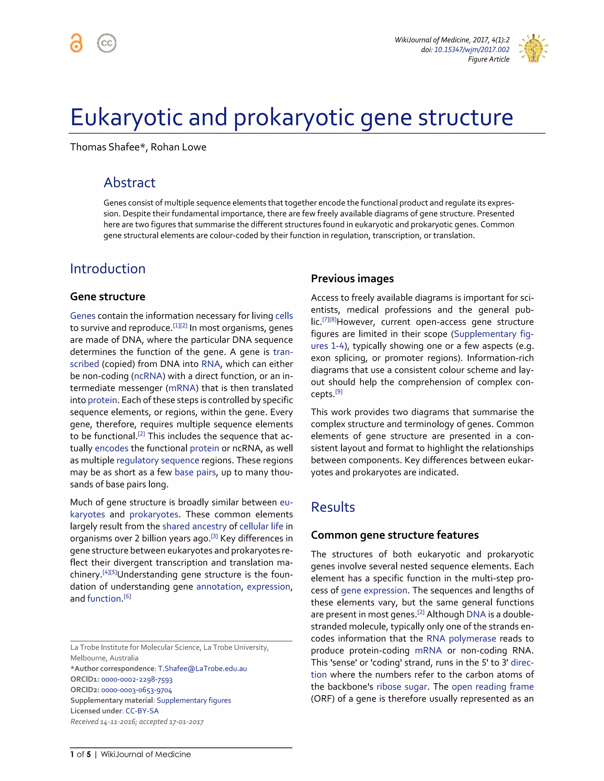 Eukaryotic and prokaryotic_gene_structure | PDF