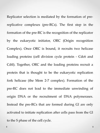 Eukaryotic DNA replication | PPTX