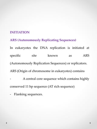 Eukaryotic DNA replication | PPTX