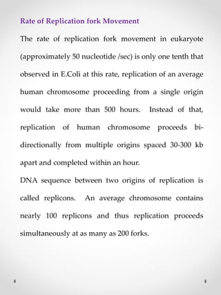 Eukaryotic DNA replication | PPTX