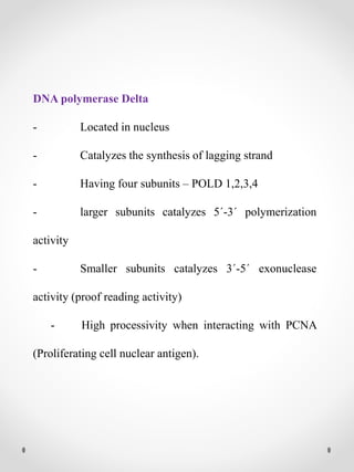 Eukaryotic DNA replication | PPTX