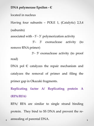 Eukaryotic DNA replication | PPTX