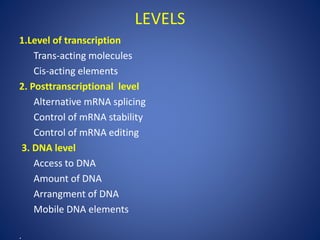 Eukaryotic regulation | PPTX