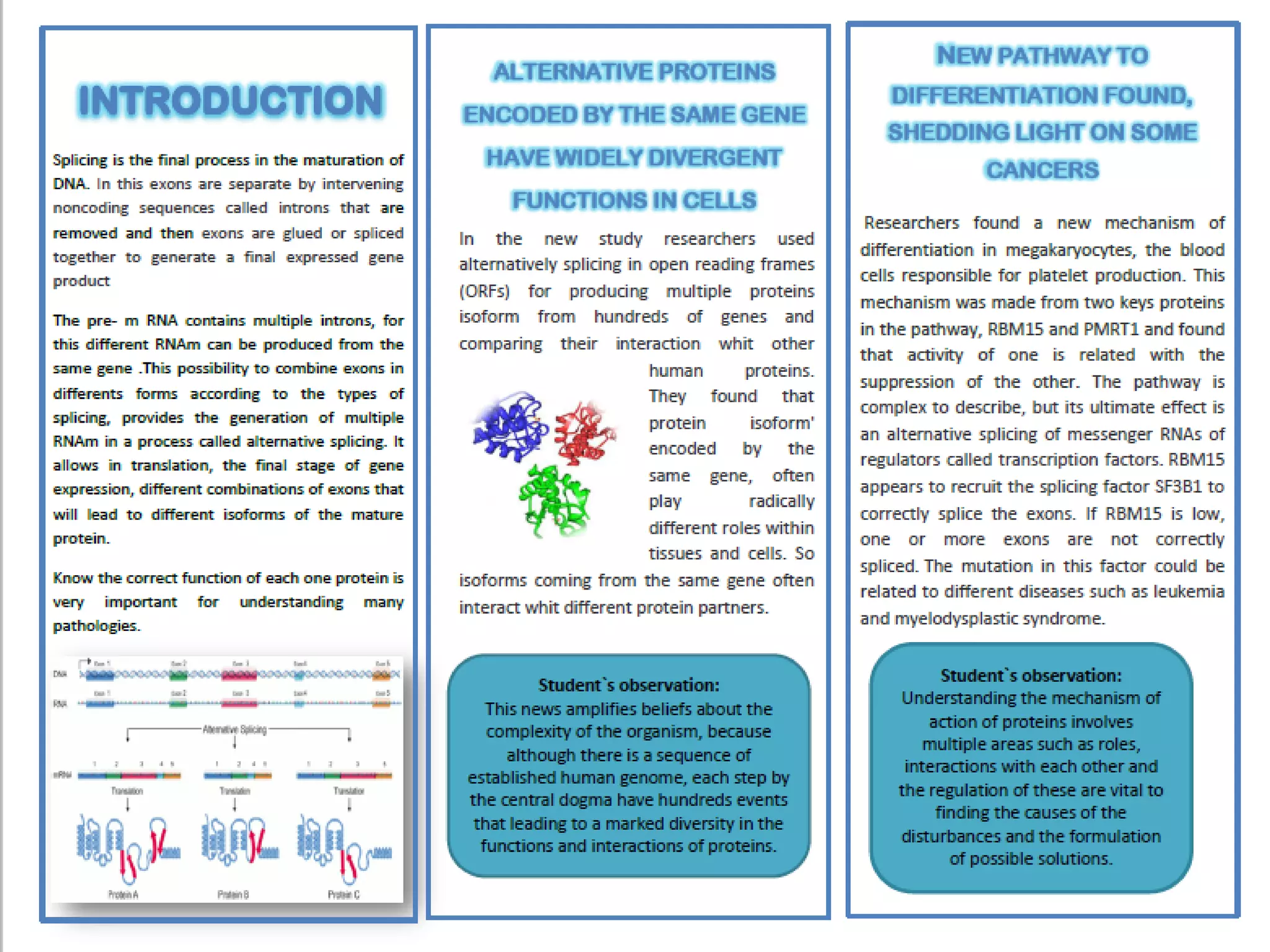 Eukaryotic RNA processing: alternative RNA splicing | PDF