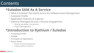 Euladox SAM as a Service presentation deck | PPTX