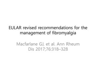 Eular revised recommendations for the | PPT