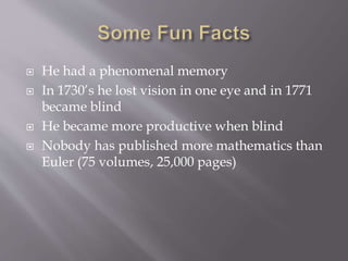 Euler | PPTX | Physics | Science