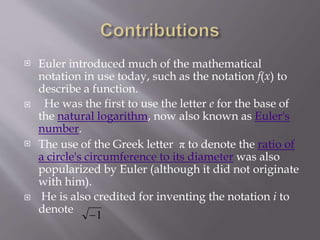Euler | PPTX | Physics | Science