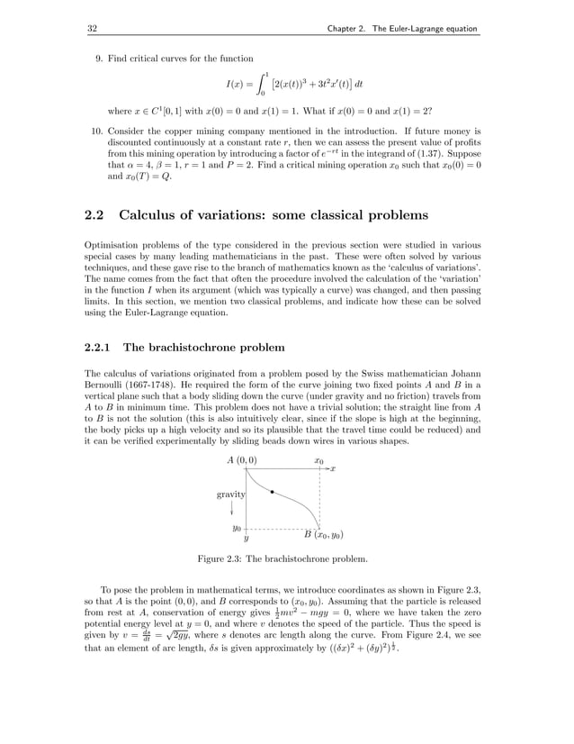 Euler lagrange equation | PDF