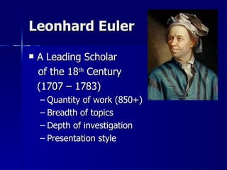 Euler swiss-talk | PPT