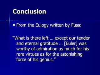 Euler swiss-talk | PPT