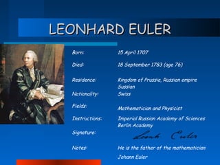 Euler and Euclid | PPT