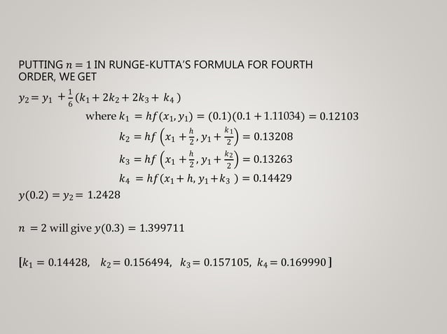 Euler And Improved Euler Method Pptx Physics Science