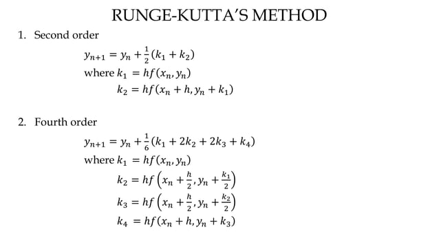 Euler and runge kutta method | PPTX
