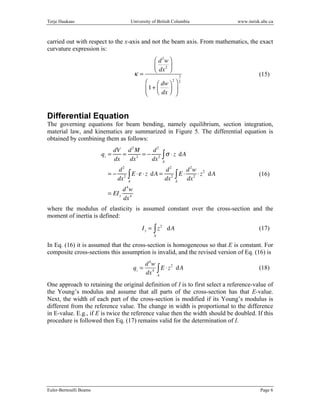 Euler bernoulli beams | PDF