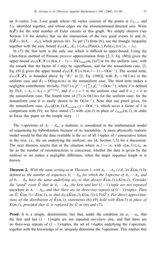 Euler circuits and dna sequencing by hybridization | PDF