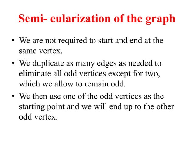 Euler graph | PPTX | 3-D Graphics | Computer Software and Applications