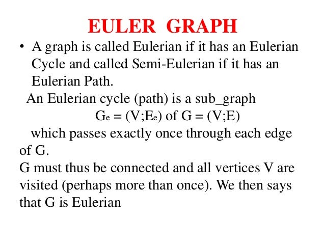 Euler graph
