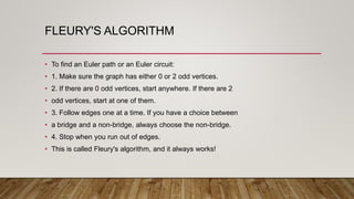 Euler paths and circuits | PPTX | Computing | Technology & Computing